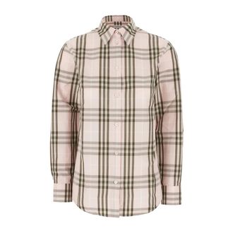 Burberry Femme, Blouses et Chemises, Multicolore, Taille: 32 FR Chemise en coton &agrave; carreaux coupe classique