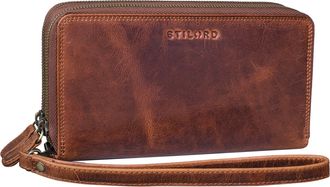 STILORD Bryan Geldb&ouml;rse Handgelenk Herren Leder mit Handschlaufe Geldbeutel Portemonnaie RFID Wallet Herren Handytasche Handgelenktasche Echtleder, Farbe:kara