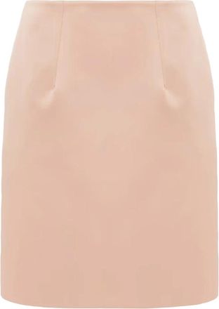 Chlo&eacute; Femme, Jupes, Rose, Taille: 36 FR Jupe Crayon Courte en Satin Duchesse Technique