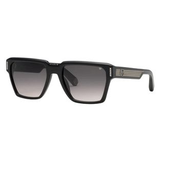 Philipp Plein Homme, Accessoires, Noir, Taille: 58 MM Lunettes de soleil rectangulaires
