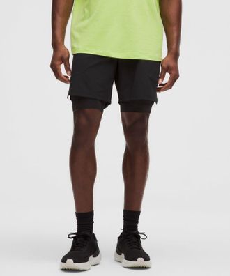 lululemon Short License to Train doubl&eacute; pour Hommes - 18 cm - Taille 2XL