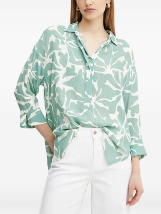 Fracomina blouse &agrave; fleurs - Vert