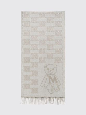 Max Mara Charme Kaschmir-Stola mit Jacquard-Monogramm und Fransen-Saum