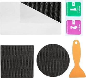 Generico Reparaturset f&uuml;r Trampolin, Reparaturband f&uuml;r L&ouml;cher, 3 quadratische Formen, rechteckiges Klebeband, selbstklebendes Zubeh&ouml;r f&uuml;r die Reparatur von Ris