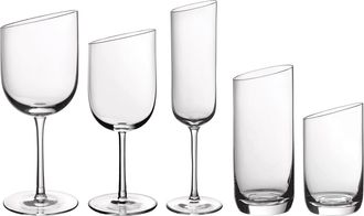 Villeroy & Boch NewMoon Gl&auml;ser-Set, 20er Set, jeweils 4 Gl&auml;ser, Elegante Weingl&auml;ser, Moderne Sektgl&auml;ser, Praktische Trinkbecher, Kristallgl&auml;ser f&uuml;r jeden Tag, klar, s