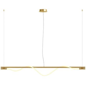 Maytoni Tau Plafonnier Bar Moderne Dor&eacute;, 180cm led Int&eacute;gr&eacute;e 3000K - Maytoni