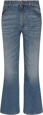 Chlo&eacute; Femme, Jeans, Bleu, Taille: W26 Jean Bootcut en Chanvre Bleu Brumeux