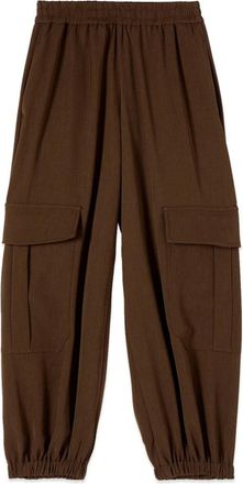 Oltre Cargo Jogger Pants - - Trousers - Damen - Braun - XL