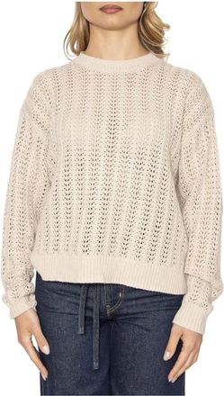 Levi's Femme, Pulls, Beige, Taille: 38 FR Sunrise Crochet Sweater