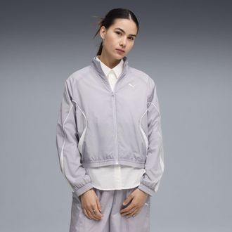 Puma Veste d&eacute;contract&eacute;e &agrave; zip PUMA Sport Femme, V&ecirc;tements, Gris, XL