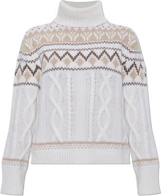Bogner Pull en cachemire &agrave; col roul&eacute; Lorely - Femme - Pulls - Beige - Taille: 42 FR