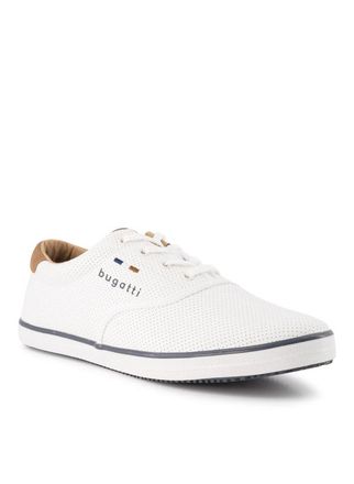 Bugatti Herren Schuhe wei&szlig; Synthetik