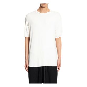 Thom Krom Homme, Tops, Blanc, Taille: XL T-shirt décontracté à col rond
