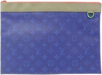Louis Vuitton unisex, Pre-owned, Bleu, Taille: ONE Size Pochette Pre-owned