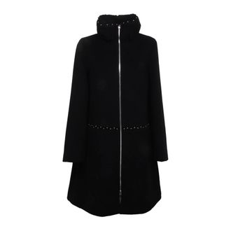 Armani Wollmantel mit Futter - - Jackets - Damen - Schwarzk - XS