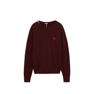 Loewe Pull droit &agrave; logo en laine m&eacute;lang&eacute;e