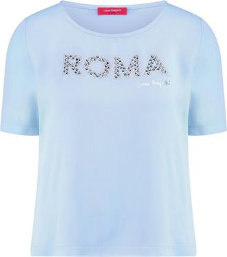 Laura Biagiotti Rundhals-Shirt Laura Biagiotti Roma blau