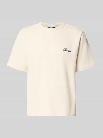 Review T-Shirt mit Label-Stitching