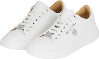 Philipp Plein Low-Top Sneaker - Lo-Top Turnschuhe Hexagon - Gr. 35 (EU) - in Wei&szlig; - f&uuml;r Damen