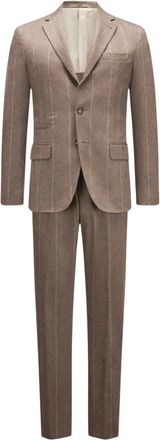 Eleventy Costume deux pi&egrave;ces simple boutonnage - Homme - Costumes - Brun - Taille: XL