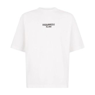 Dsquared2 Milano Logo T-Shirt - - Tops - Herren - Wei&szlig; - XS