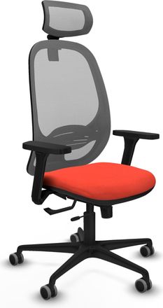 Piqueras y Crespo 24-Stunden-B&uuml;rostuhl mit 3D-Armen, h&ouml;henverstellbare Lendenwirbelst&uuml;tze und h&ouml;henverstellbares Kopfteil und Neigungsverstellung, ausgestattet mit Sync