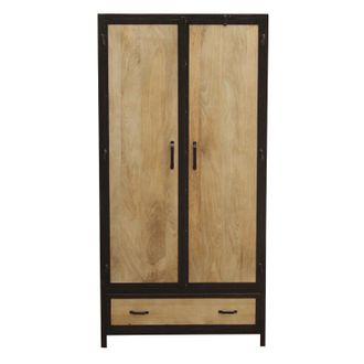 Miliboo Industrieller Mangobaumholz-Schrank INDUSTRIA