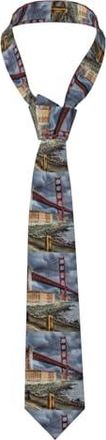 Generic Cravate Pour Hommes Pont Du Golden Gate Am&eacute;ricain Confortable Men Tie Classique Cravate Pour F&ecirc;te L&Eacute;cole Mariage
