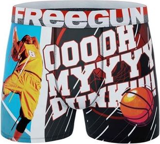Freegun Boxer Homme Photos Sport Collection (S, Basket Oo My Dunk A84)