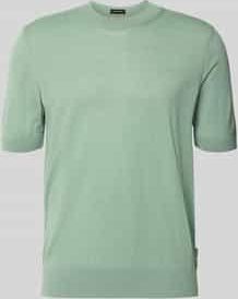 HUGO BOSS Regular Fit Strick-Shirt aus reiner Schurwolle Modell H-UMAURO