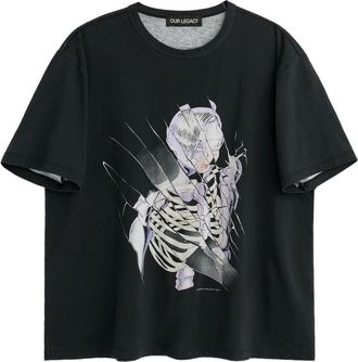 Our Legacy Homme, Tops, Noir, Taille: M New Box T-Shirt