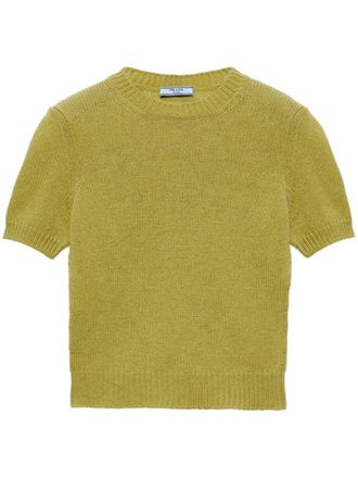 Prada pull en maille fine - Vert