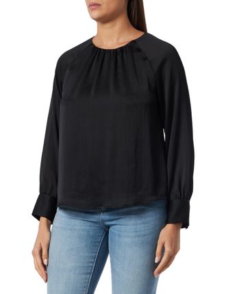s.Oliver Black Label Chiffon-Bluse mit Webstruktur