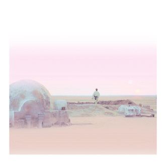 Star Wars Gerahmter Leinwanddruck Serene Tatooine (40 cm x 30 cm) (Pink)