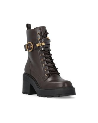 Pinko Womens Boots Sivaletto Altea 01 Dark Brown Leather