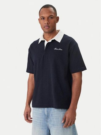 Guess Poloshirt M6GP13 KCYM1 Dunkelblau Oversize