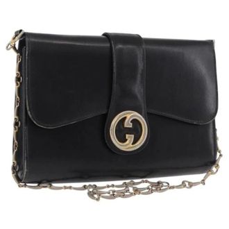 Gucci Sac bandouli&egrave;re vintage doccasion - Femme - Pre-owned - Noir - Taille: ONE Size