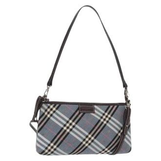 Burberry Sac bandouli&egrave;re en toile Pre-owned - Femme - Pre-owned - Bleu - Taille: ONE Size