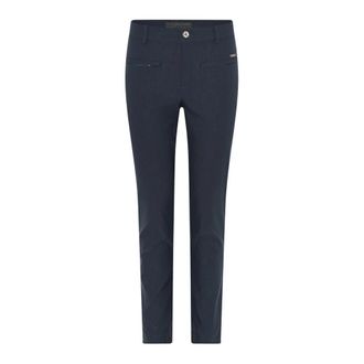 C.Ro Dunkelblaue Leggings mit Rei&szlig;verschluss - - Trousers - Damen - Blau - 2XL