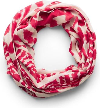 Street One Damen A572789 Bedruckter Loop Schal, Glory red, A