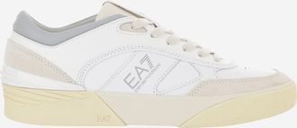 Emporio Armani Baskets en cuir Ea7 Otg Pride Luxe avec d&eacute;tails en daim