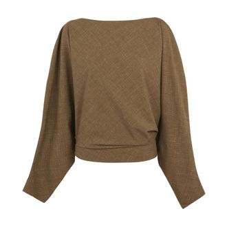 Cortana Nasa Top - - Blouses & Shirts - Damen - Braun - XS