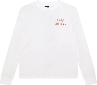 Deus Homme, Sweatshirts et sweats &agrave; capuche, Blanc, Taille: M Engineer Ls