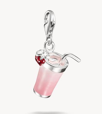 Thomas Sabo Original - Anh&auml;nger in Silberoptik, Rosa und Rot mit Matcha-Detail