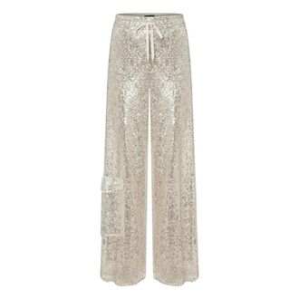 Cambio Cargo Hose Frosted Silver Shell - - Trousers - Damen - Grau - XL L32