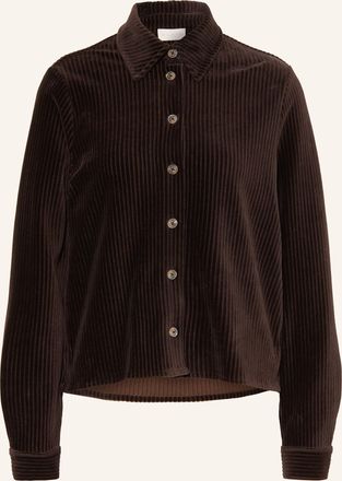 Milano Milano Italy Hemdbluse Aus Cord braun