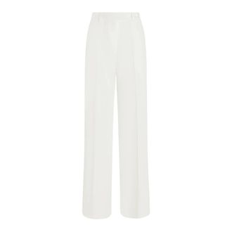 Kiton Hose Leinen - - Trousers - Damen - Wei&szlig; - L