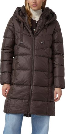 s.Oliver Steppmantel mit Stehkragen und Kapuze