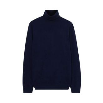 Brooks Brothers Homme, Pulls, Bleu, Taille: S Pull &agrave; col roul&eacute; en laine dagneau