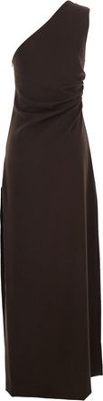 P.A.R.O.S.H. One-Shoulder Dress - Brown